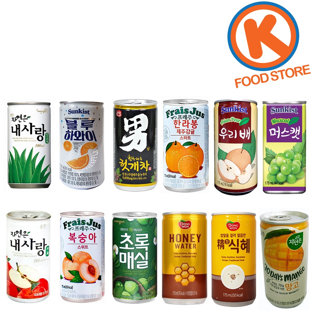 Korean Refreshing Drinks 175ml 180ml Korean Drink Korean Products