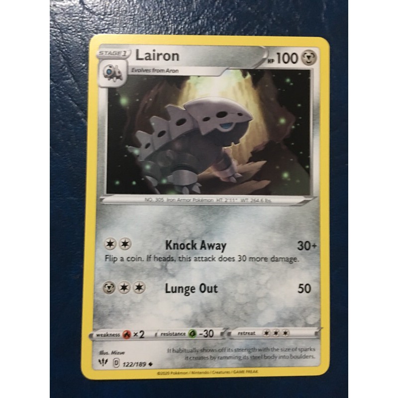 Pokemon Lairon Card