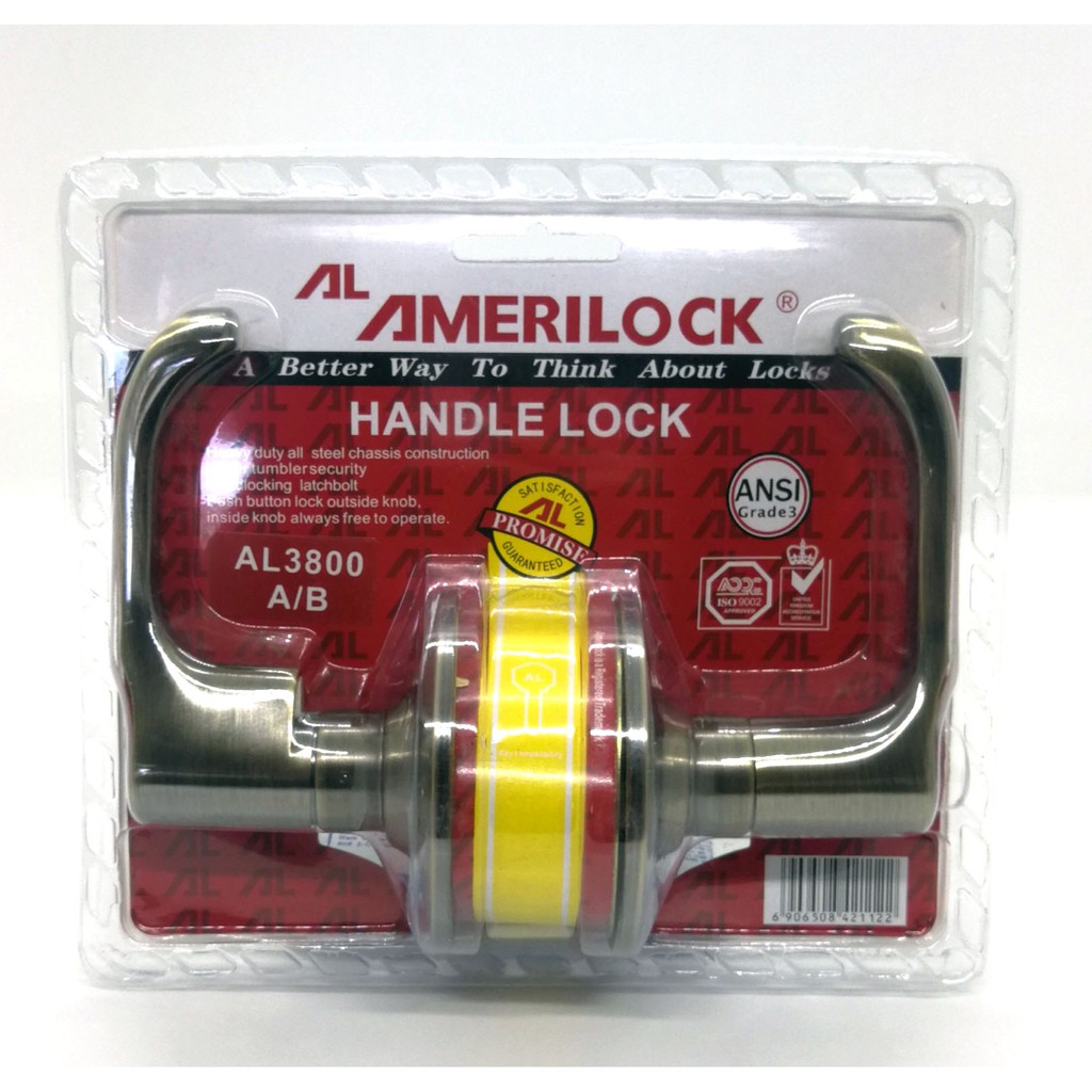 Amerilock Lever Type. AL3800 AB Handle Lock. Antique Brass | Shopee ...