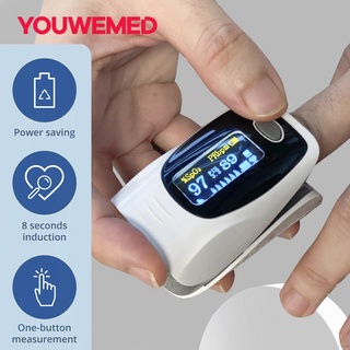 YOUWEMED Finger Pulse Oximeters Fingertip Pulse Oximeter For Family And ...