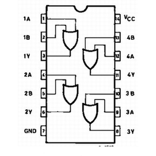 74HC32 7432 Quad 2-Input OR logic gate IC Original 7432 SN74HC32 AND IC Authentic 14 pins DIP ...