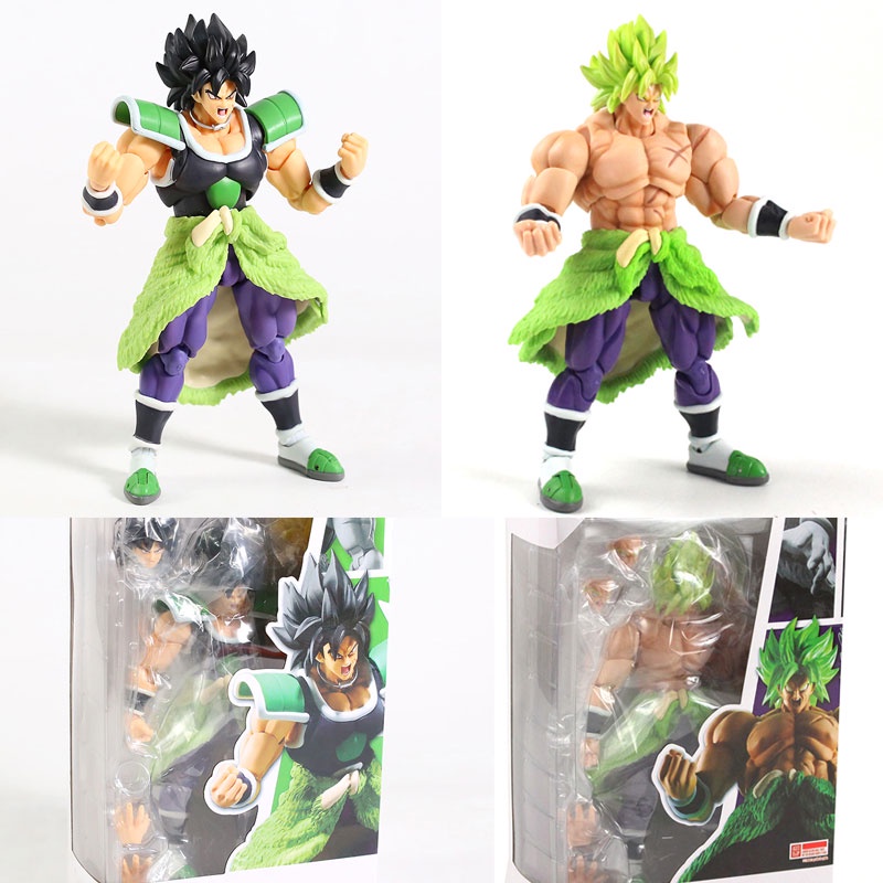 Dragon Ball Z Super Saiyan Broly SHF Figure Action Super 4 Broli Black ...