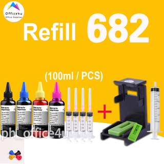 HP682 black HP 682 ink HP682XL HP 682XL ink ink HP 682 XL refillable ...