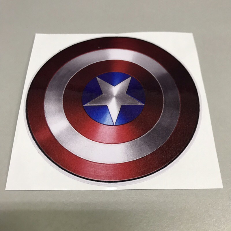 Logo Captain America Shield Super Real Shield Stickers | Shopee Philippines