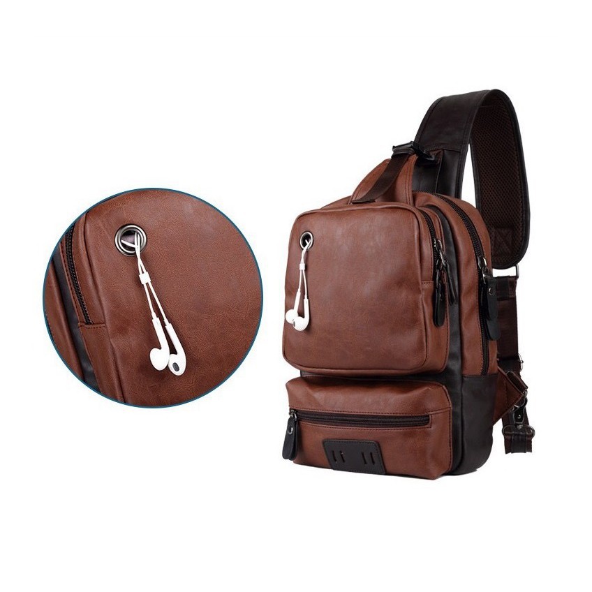 Large Capacity Men Backpack Fashion Chest Pouch Bag | Shopee Philippines