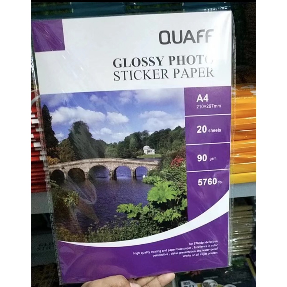 QUAFF Photo Paper Glossy Photo Sticker 90gsm A4 | Shopee Philippines