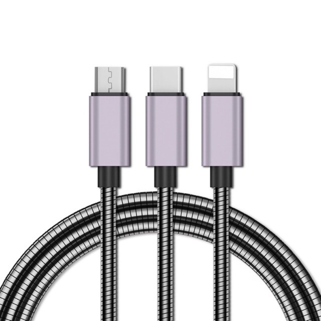 FULL SPRING CONNECTOR CABLE CORD FOR IPHONE SAMSUNG IOS ANDROID CABLE ...