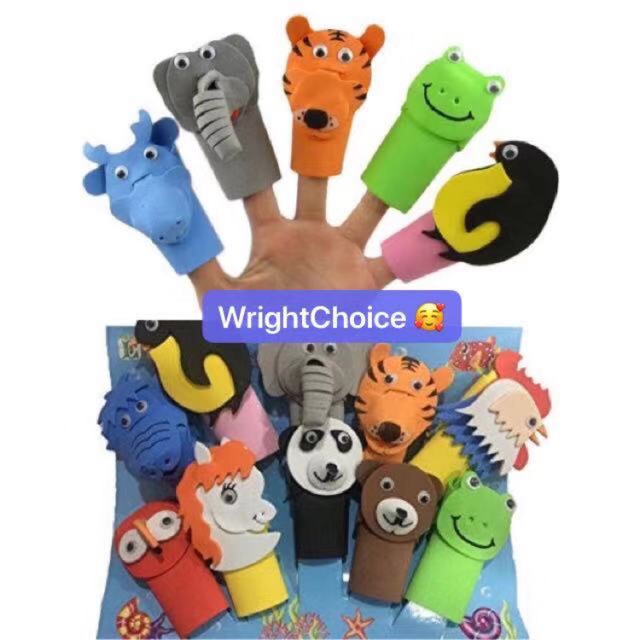 Story Time Finger Puppets - ANIMAL /COMMUNITY MEMBER Educational Puppet ...