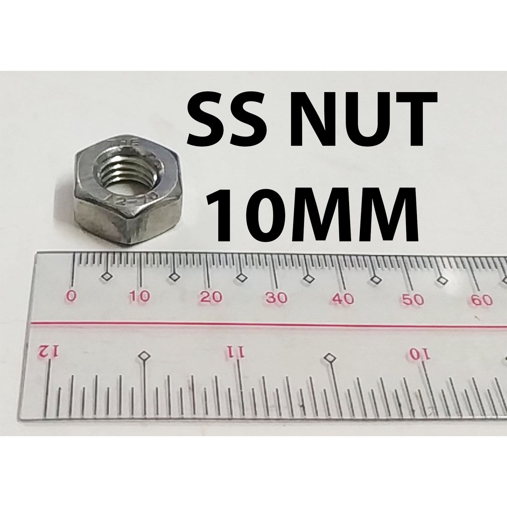 SS NUT 10MM STAINLESS STEEL | Shopee Philippines