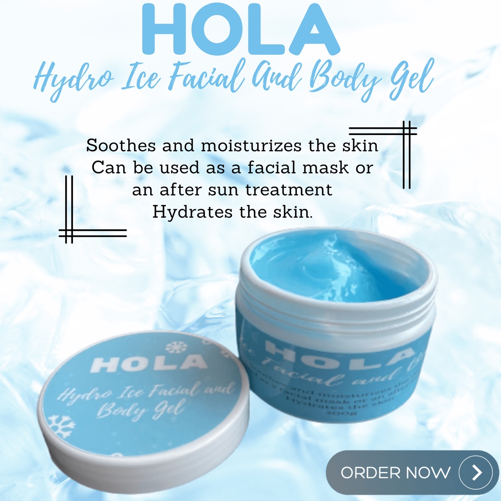 HOLA HYDRO ICE FACE AND BODY GEL / Moisturizer Soothing Gel/ NAKAKAPUTI ...