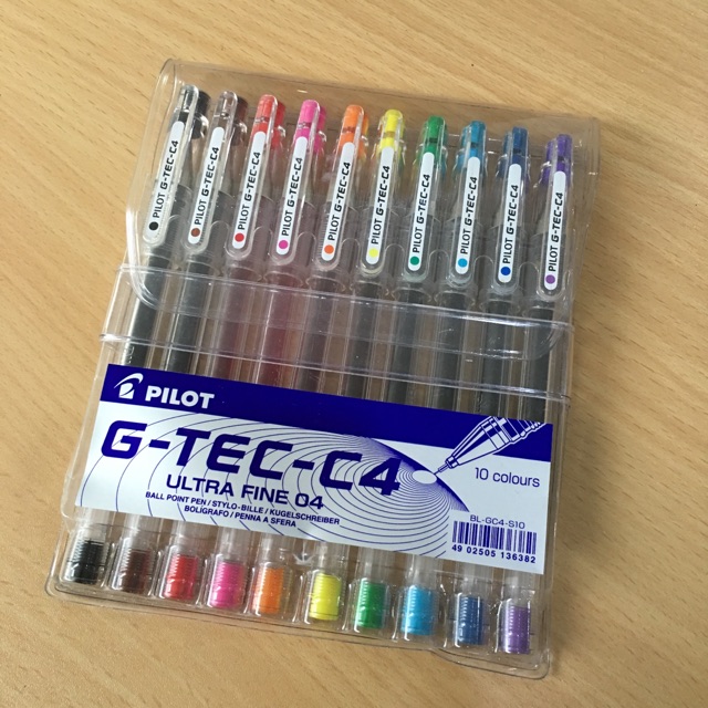 Pilot Gtec C4 Pen Set of 10 Pilot Set G-Tec | Shopee Philippines
