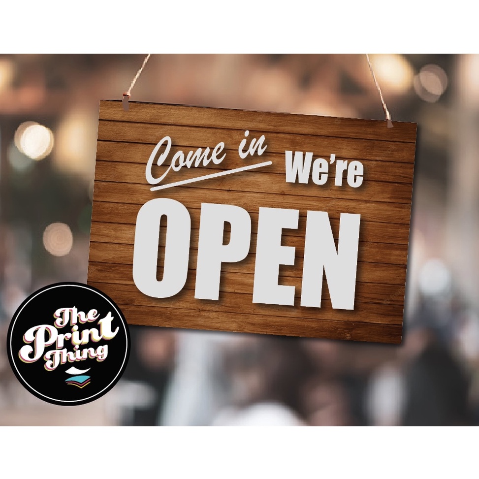 Open Close Signage / Come in we're open / signages | Shopee Philippines