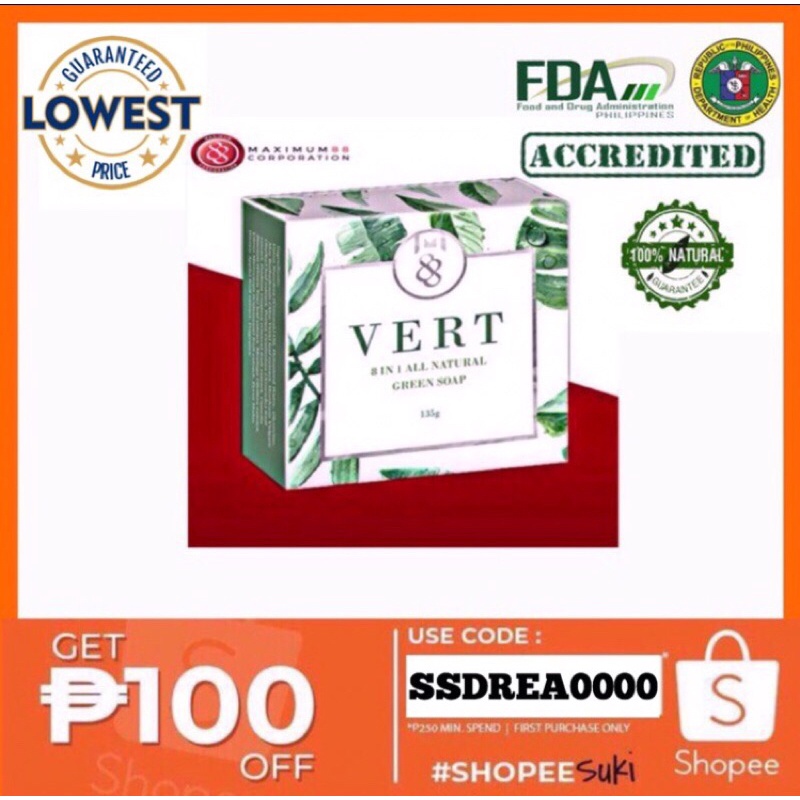 Vert 8 in 1 Organic soap by m88 ( Original ) | Shopee Philippines