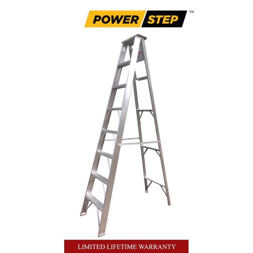 Power Step Aluminum A-Type Ladder 8ft | Shopee Philippines