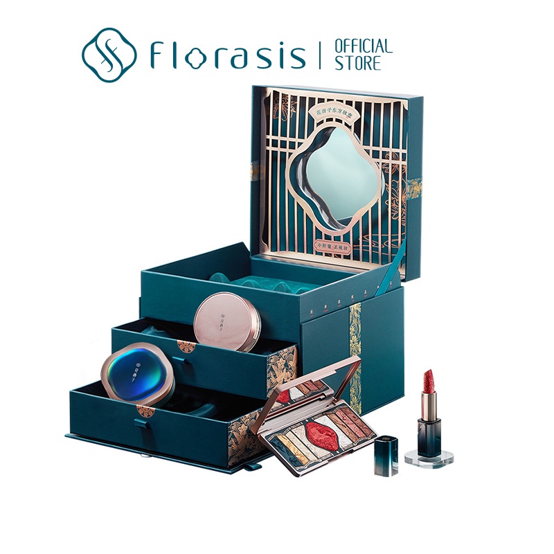 Florasis Eastern Beauty Dressing Makeup Box Gift Set For Woman Loose ...