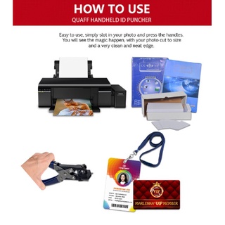 Quaff ID Puncher Handheld Single Puncher Metal Body (Oblong | Circle ...
