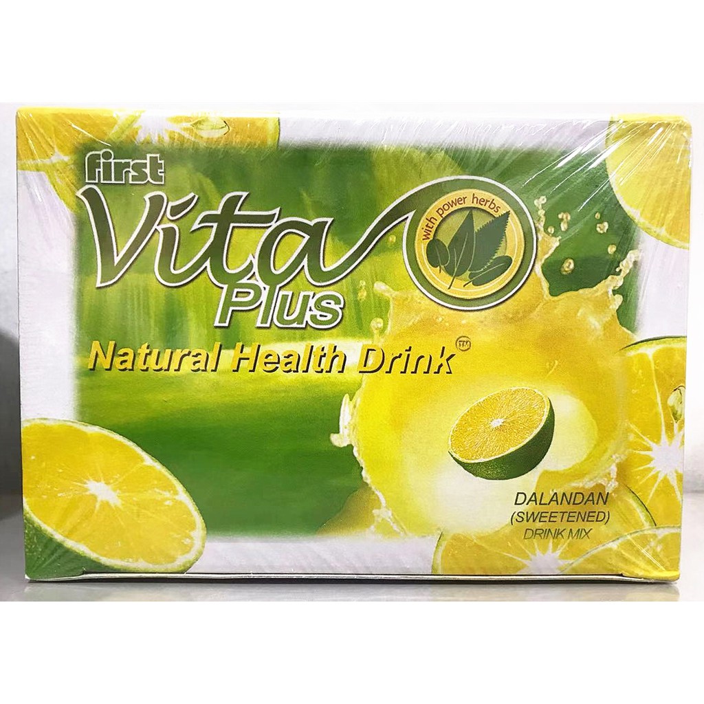 Authentic First Vita Plus Dalandan Flavor 10-20sachets | Shopee Philippines