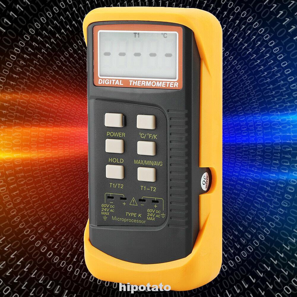 Test Meters & Detectors Dual channel K Type Digital Thermocouple ...