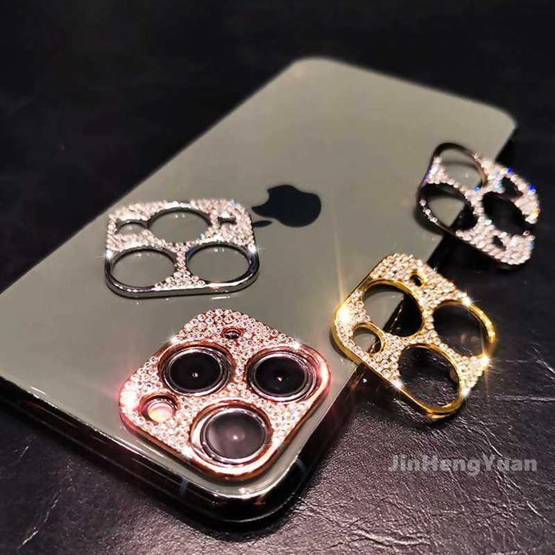 Bling Diamond Camera Lens Protective Film Flash Rhinestone Lens ...