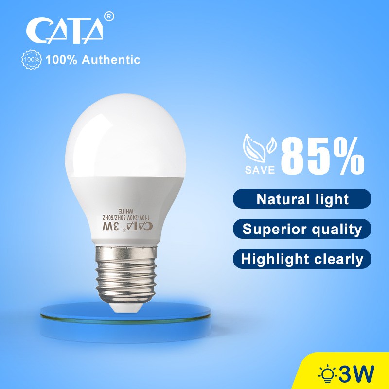 【CATA】3W LED Light Bulb E27 Energy-Saving Light Bulbs LED Bulbs ...