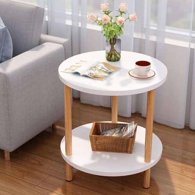 Living Room Side Tables Loft Coffee Table Sofa Round Side Entrance ...