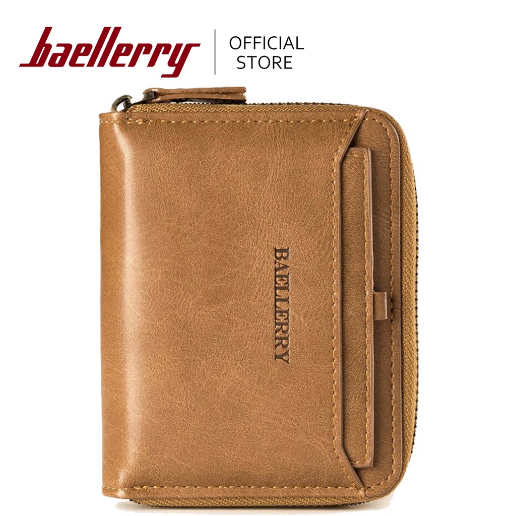 Baellerry Short Wallet Top Quality Leather Multi Function Card Holder ...
