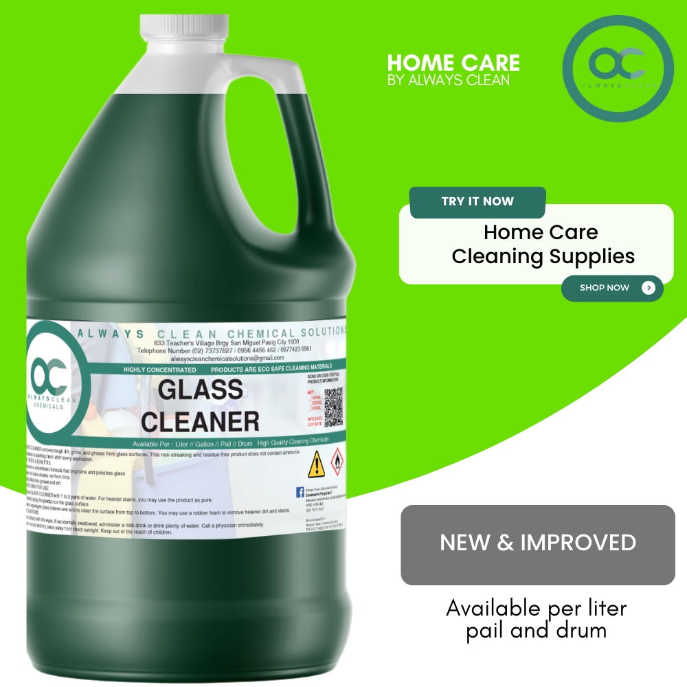 GLASS CLEANER 1 GALLON | Shopee Philippines