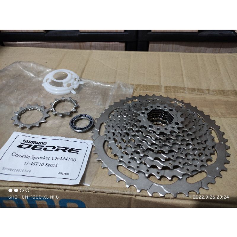 shimano deore M4100 cogs cassette sprocket 10 speed 11-46t | Shopee ...