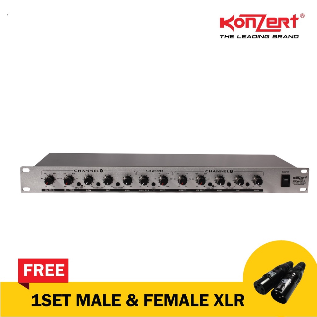 Konzert KXW-302 3 Way Stereo Crossover with Sub Out | Shopee Philippines