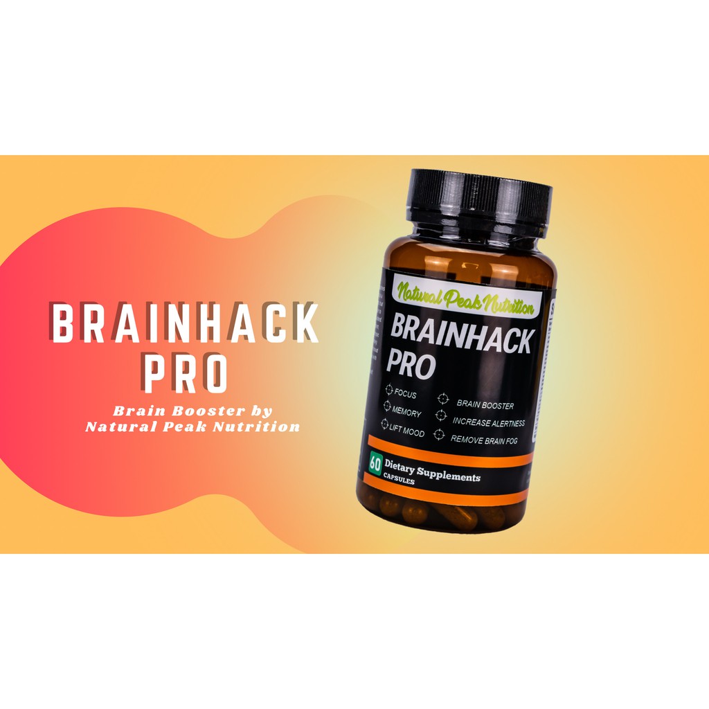 Natural Peak Nutrition BrainHack Pro (Ultimate Brain Booster) Focus Brain Function Memory Alert ...