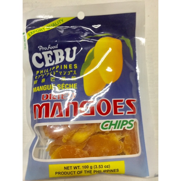 Cebu Dried Mango Chips 100g | Shopee Philippines