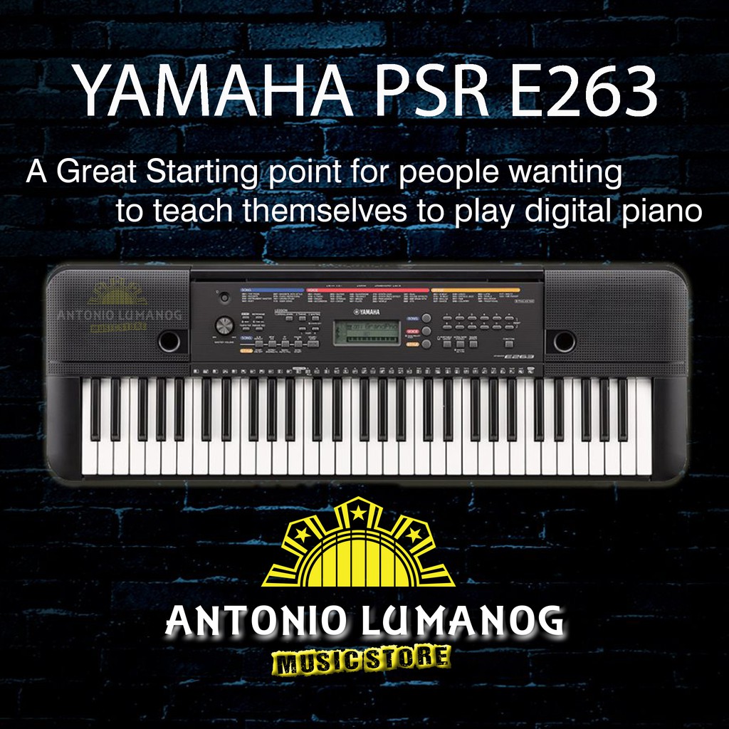 YAMAHA PSR E263 KEYBOARD (61 KEYS) | Shopee Philippines