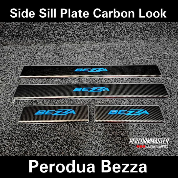 Side Sill Plate Carbon Look For Perodua Bezza | Shopee Philippines