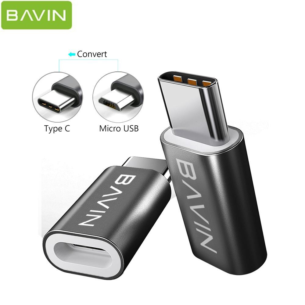 BAVIN Type-C Adapter For Android-Micro to Type-C | Shopee Philippines