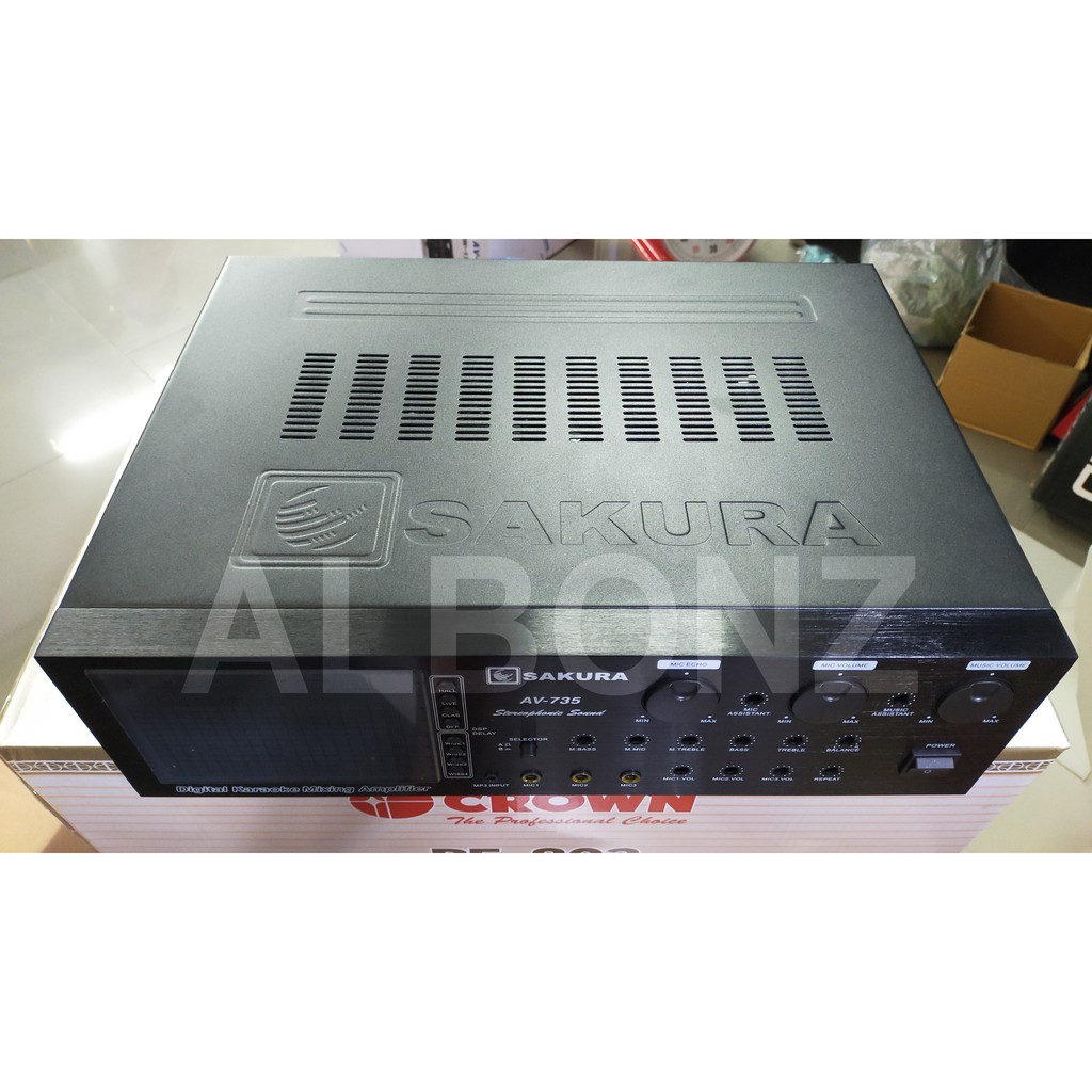 Digital Karaoke Mixing Amplifier Sakura AV-735 (700W x 2) (ORIGINAL) | Shopee Philippines
