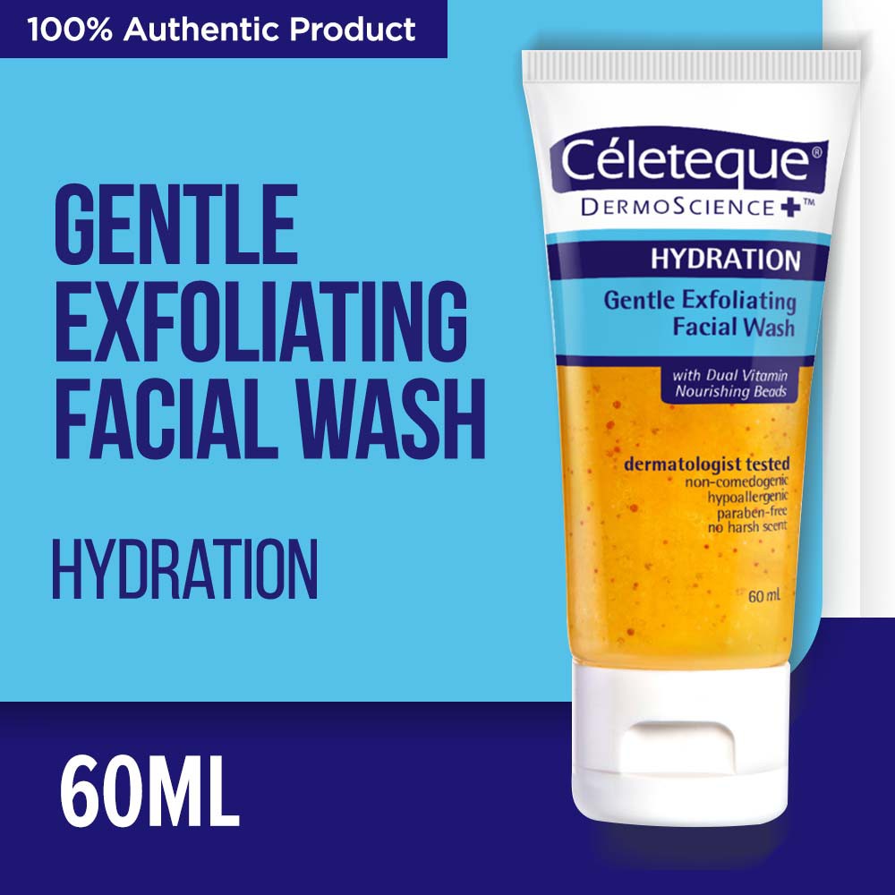 Céleteque Hydration Gentle Exfoliating Facial Wash 60mL | Shopee ...
