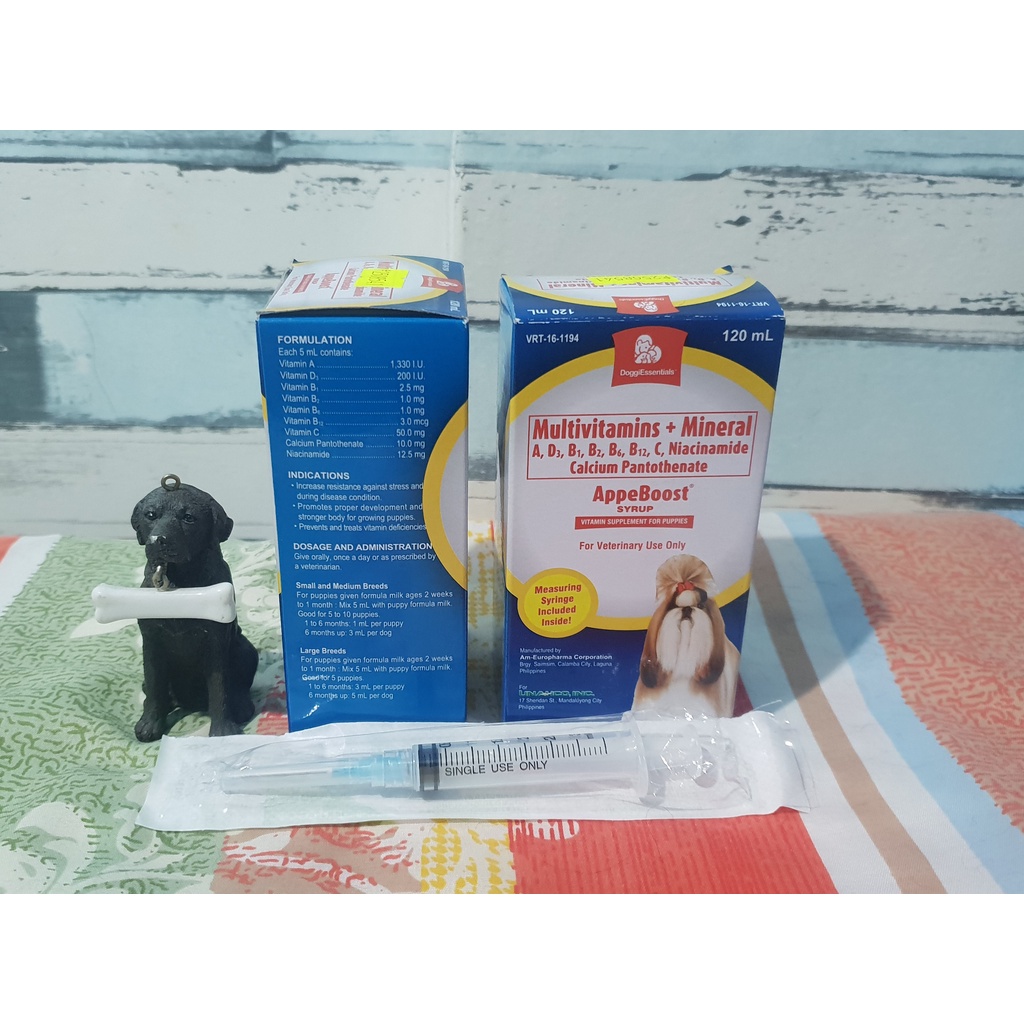 AppeBoost Vitamin Supplement for Dogs 120ml with 1 FREE SYRINGE ...