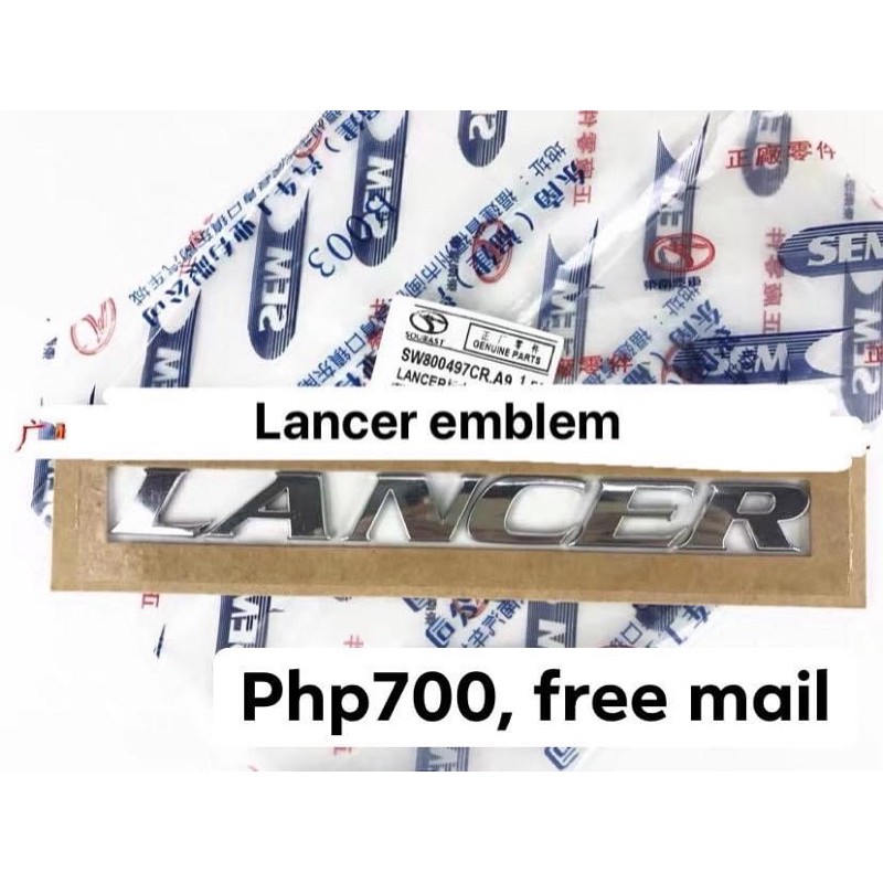 Mitsubishi Lancer ORIGINAL logo emblem | Shopee Philippines