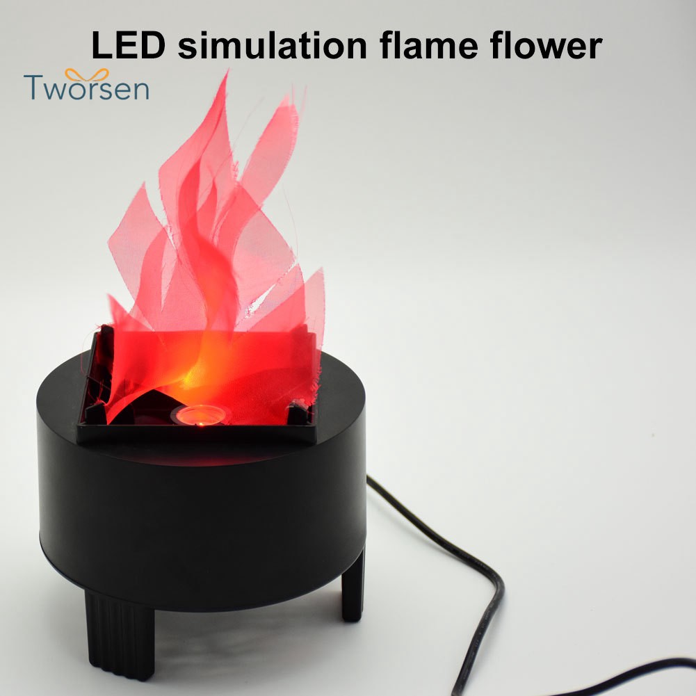 Tworsen LED Fake Fire Flame Lamp Torch Light Halloween Bar | Shopee ...