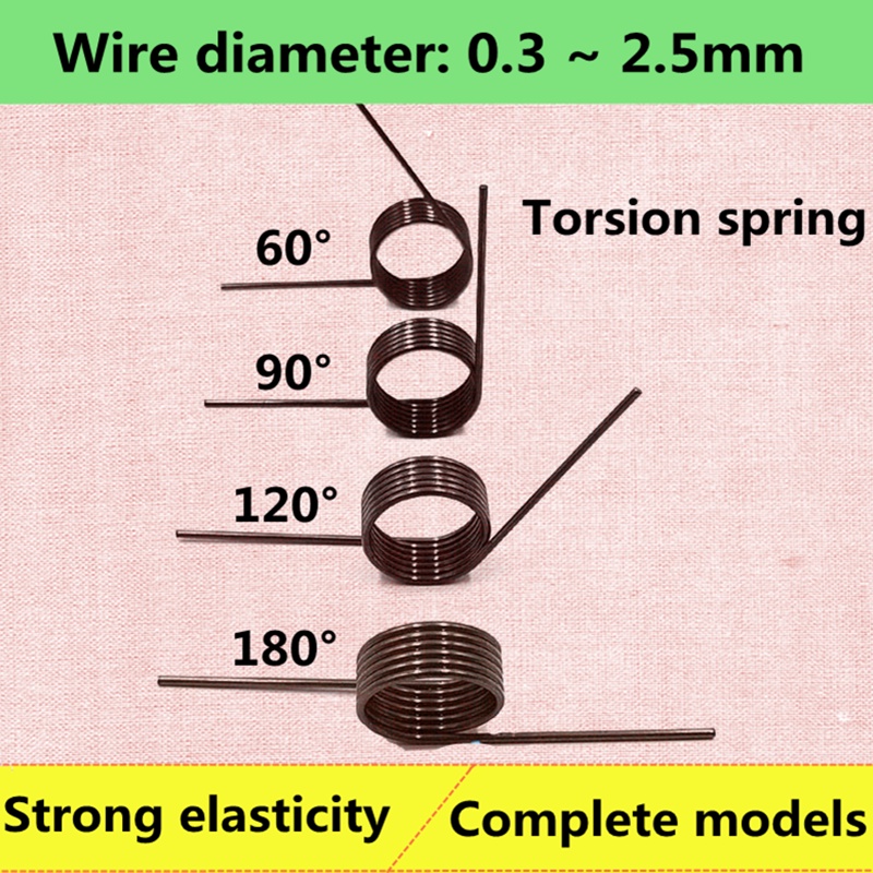 5pcs wire diameter 1.2mm OD6/8/10/12mm V-shaped spiral torsion spring | Shopee Philippines