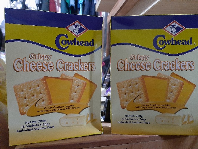 Cowhead Crispy Cheese Crackers 208g x 2 | Shopee Philippines