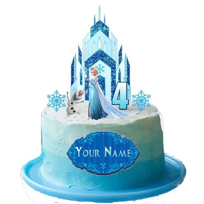 12pcs Personalized Frozen cupcake topper & 1 cake topper set | Shopee ...