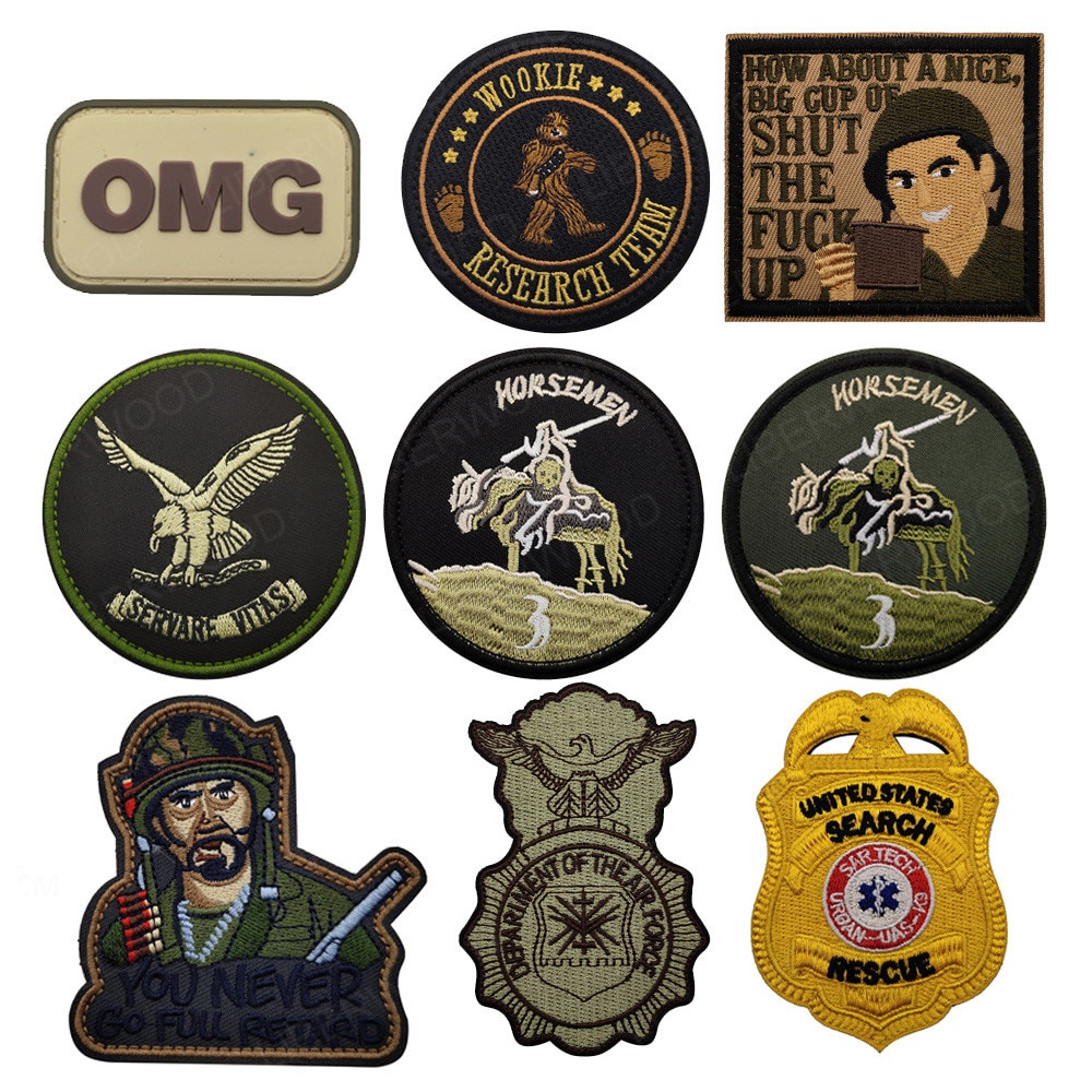OMG PVC Patch Research Team Navy Seal Department Of The Air Force K9 ...