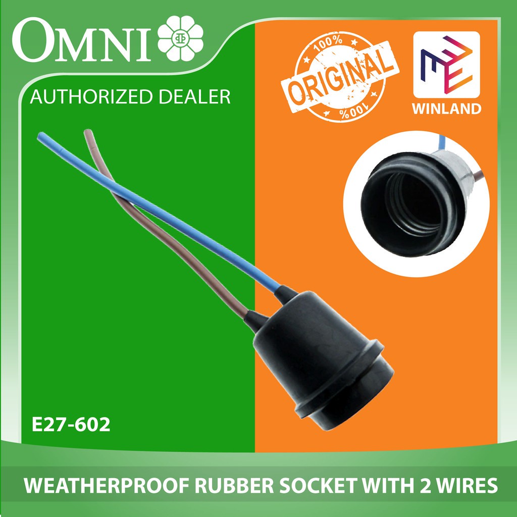 OMNI by Winland E27-602 Weatherproof Rubber Socket E27-602 | Shopee ...