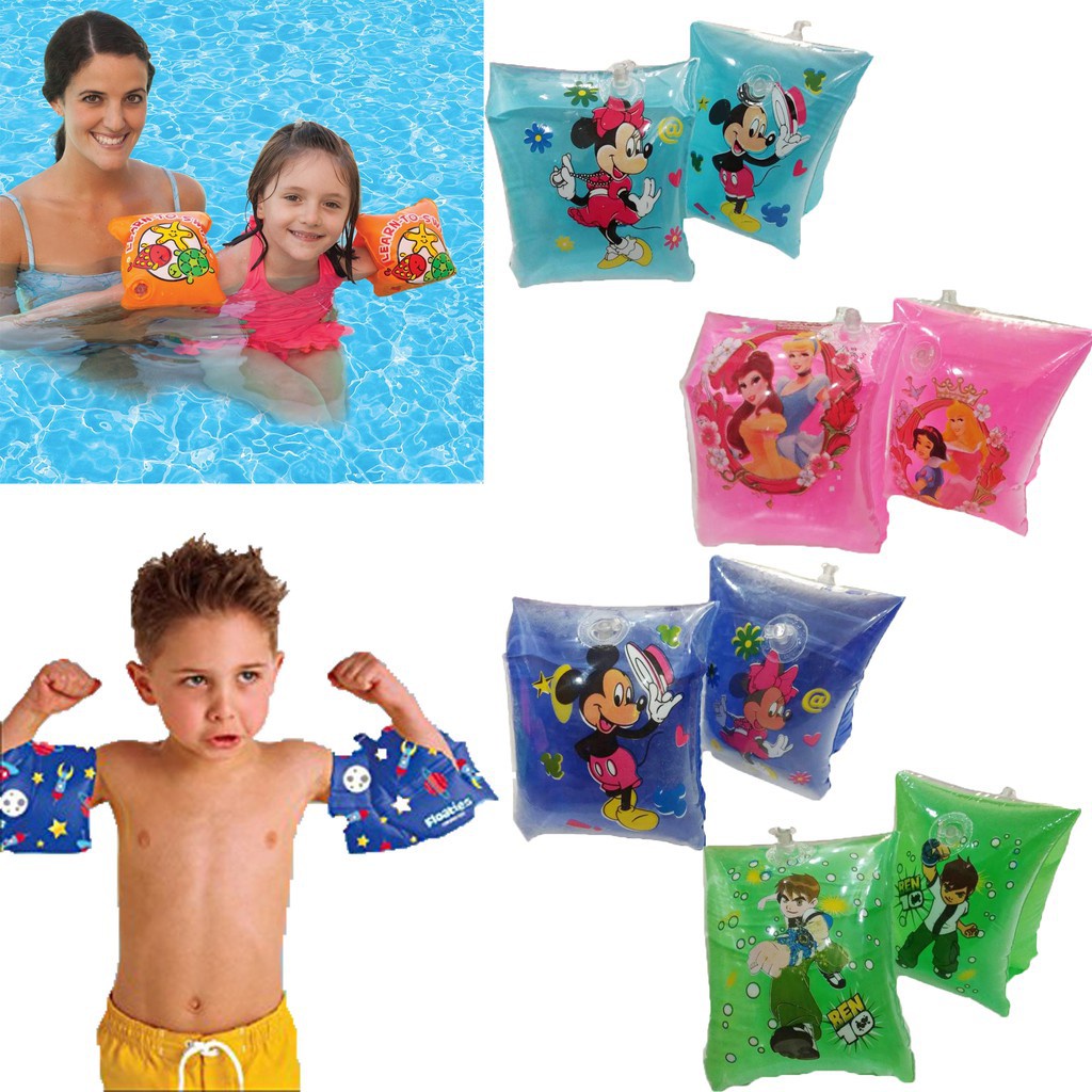 1pair Cute cartoon kids swimming arm floater for kids salbabida ...