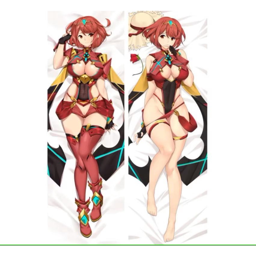 Anime Xenoblade 2 Dakimakura Mythra Pyra Pneuma Sexy Girl Hugging Body