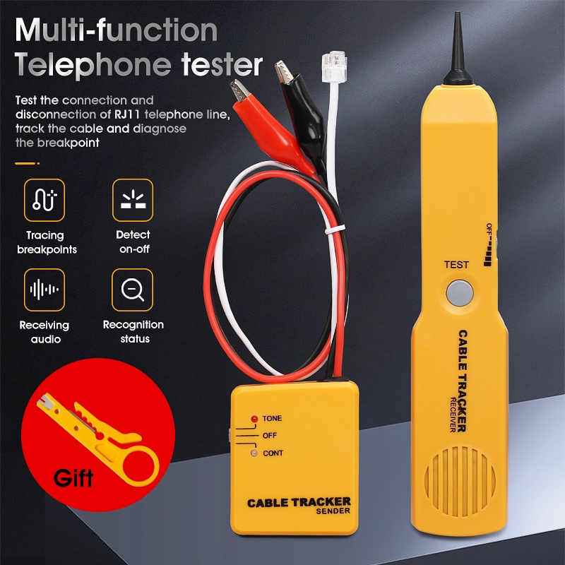 Telephone Line Finder / RJ11 Network Open Circuit Short Circuit Tester ...