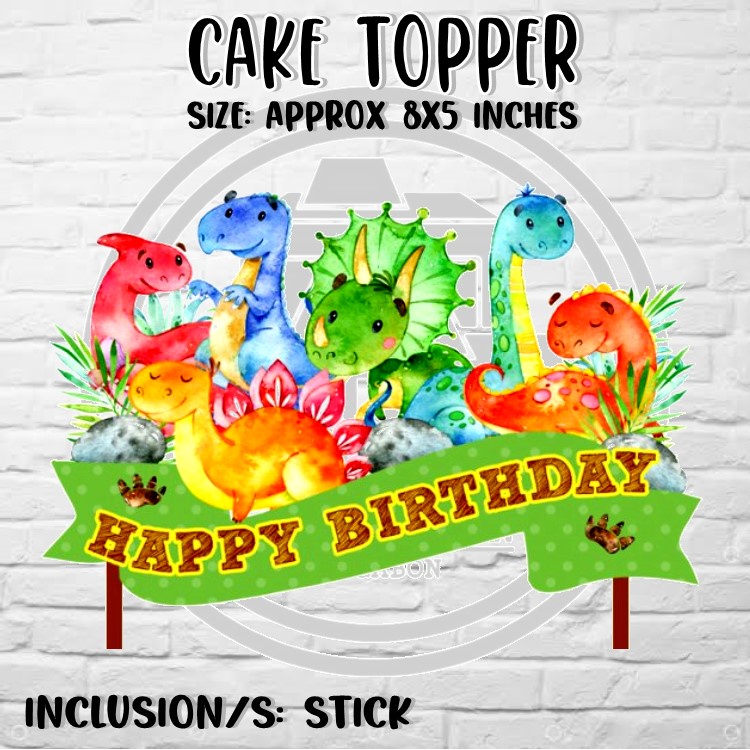 Dinosaur theme cake topper | Shopee Philippines