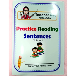 Teacher Aya's Reading English Sentence Booklet Volume 1 | Shopee ...