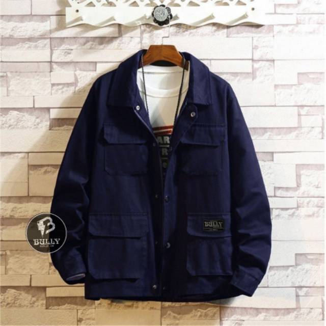 Jacket Men SEMI PARKA Korean Today - Lynderm Store